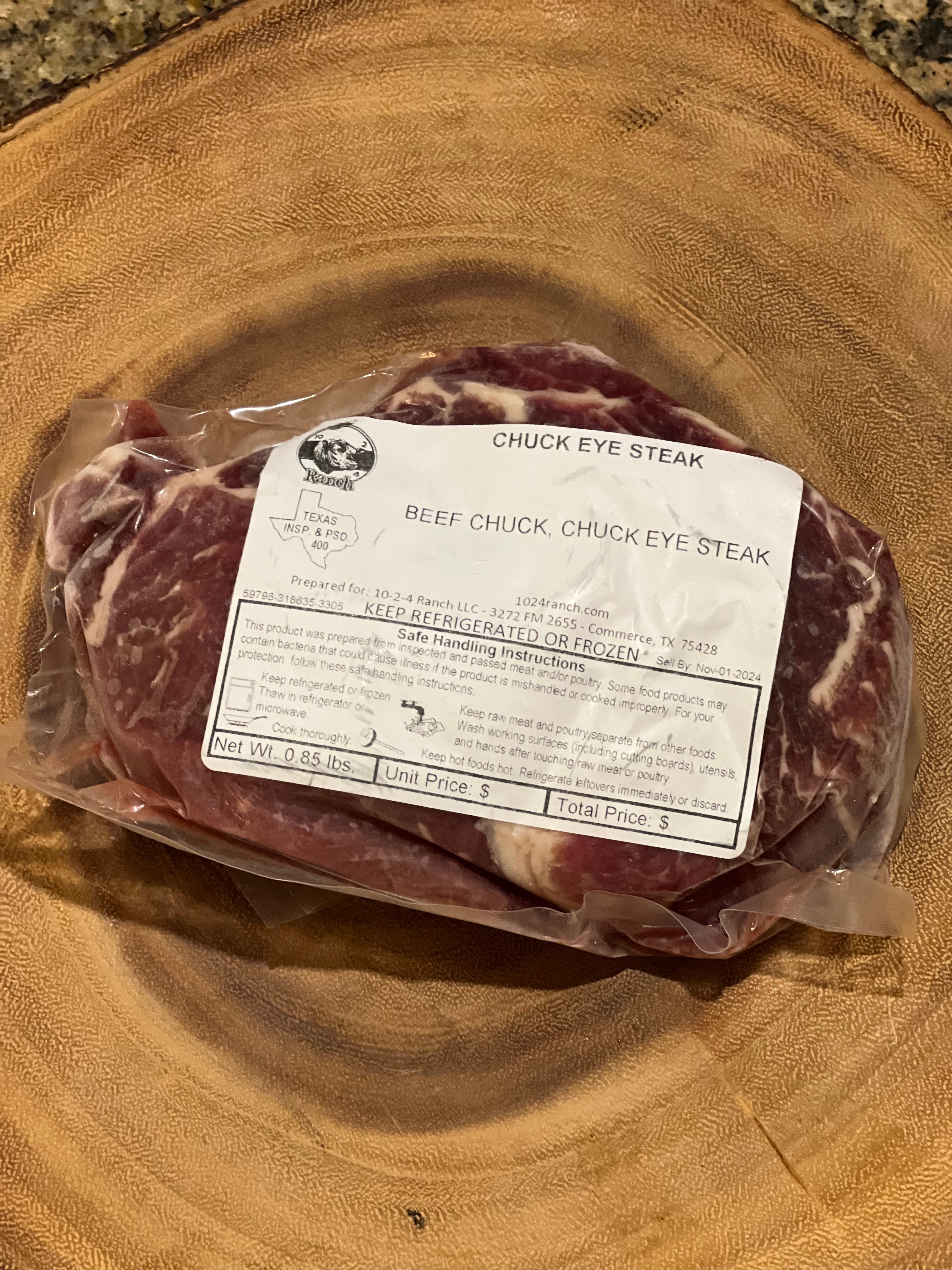 Chuck Eye Steak – 10-2-4 Ranch Beef